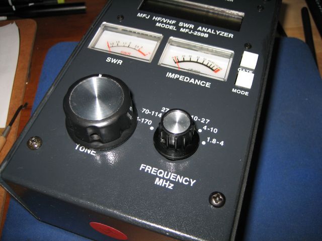 MFJ-259Bアンテナアナライザーのツマミを交換: BWT Lab.